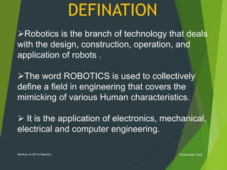 Introduction to Robotics | PPT