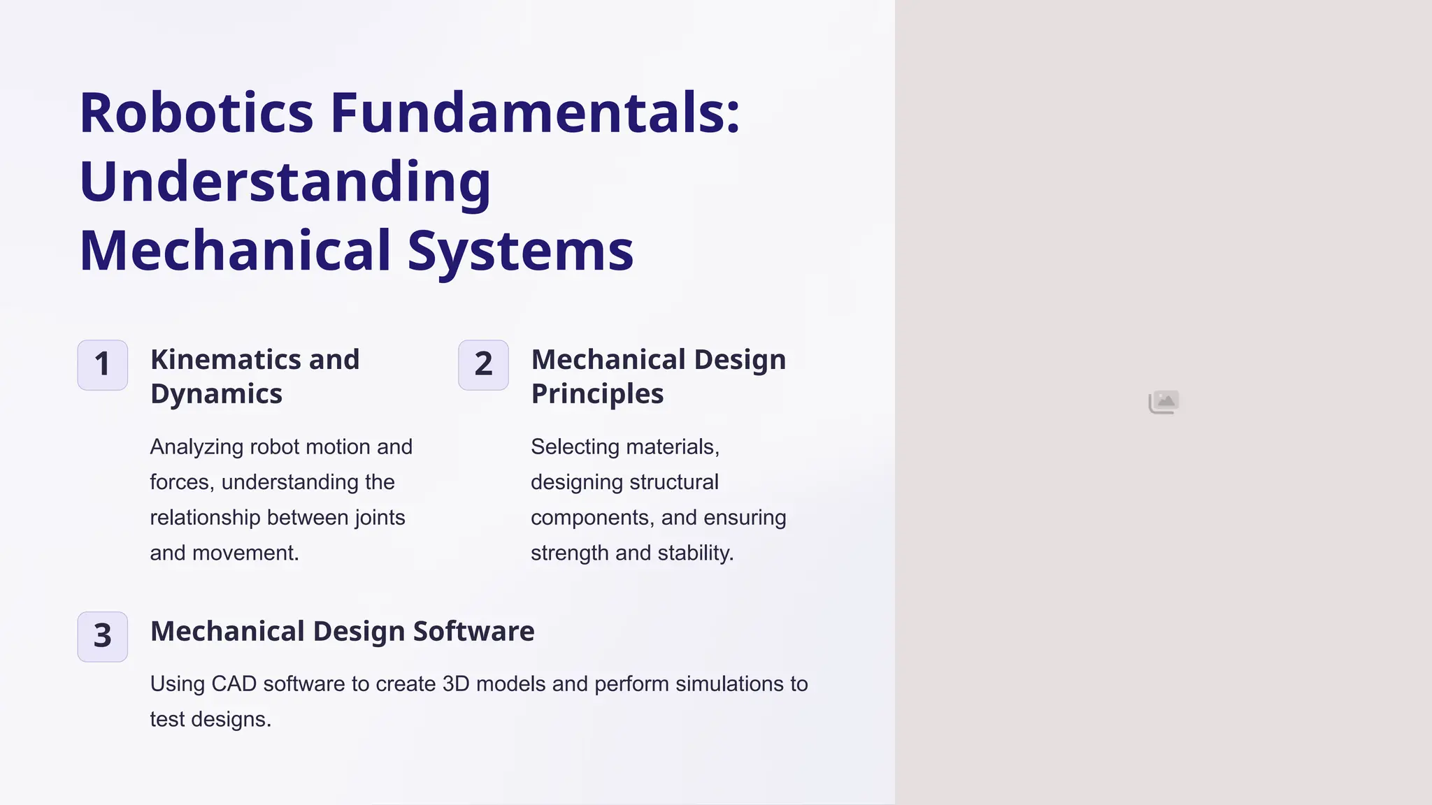 introduction of robotics mechanical system | PPTX | Robotics | Technology & Computing