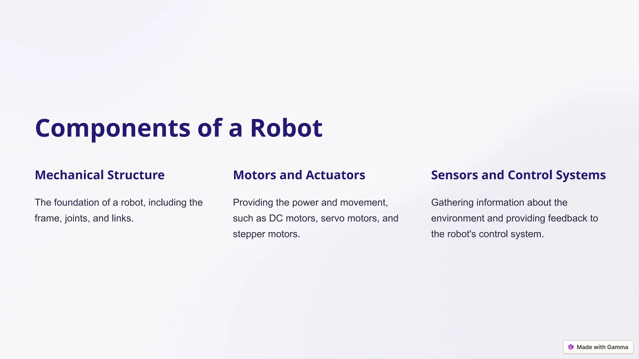 introduction of robotics mechanical system | PPTX | Robotics | Technology & Computing