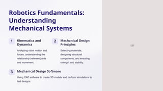 introduction of robotics mechanical system | PPTX | Robotics ...