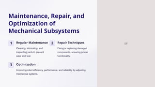 introduction of robotics mechanical system | PPTX