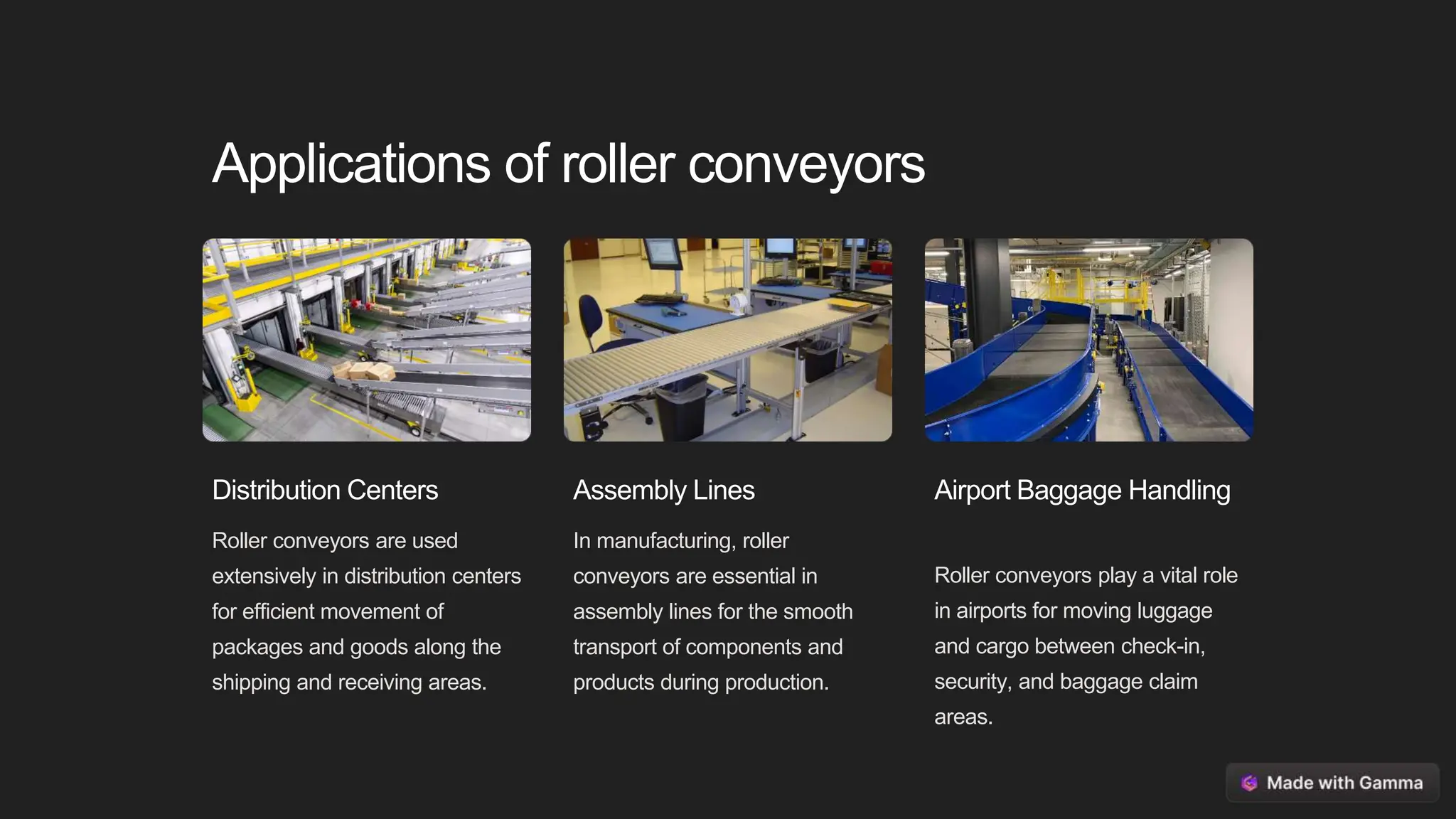 Introduction-to-Roller-Conveyors.pptx Material Handling Equipments | PPTX