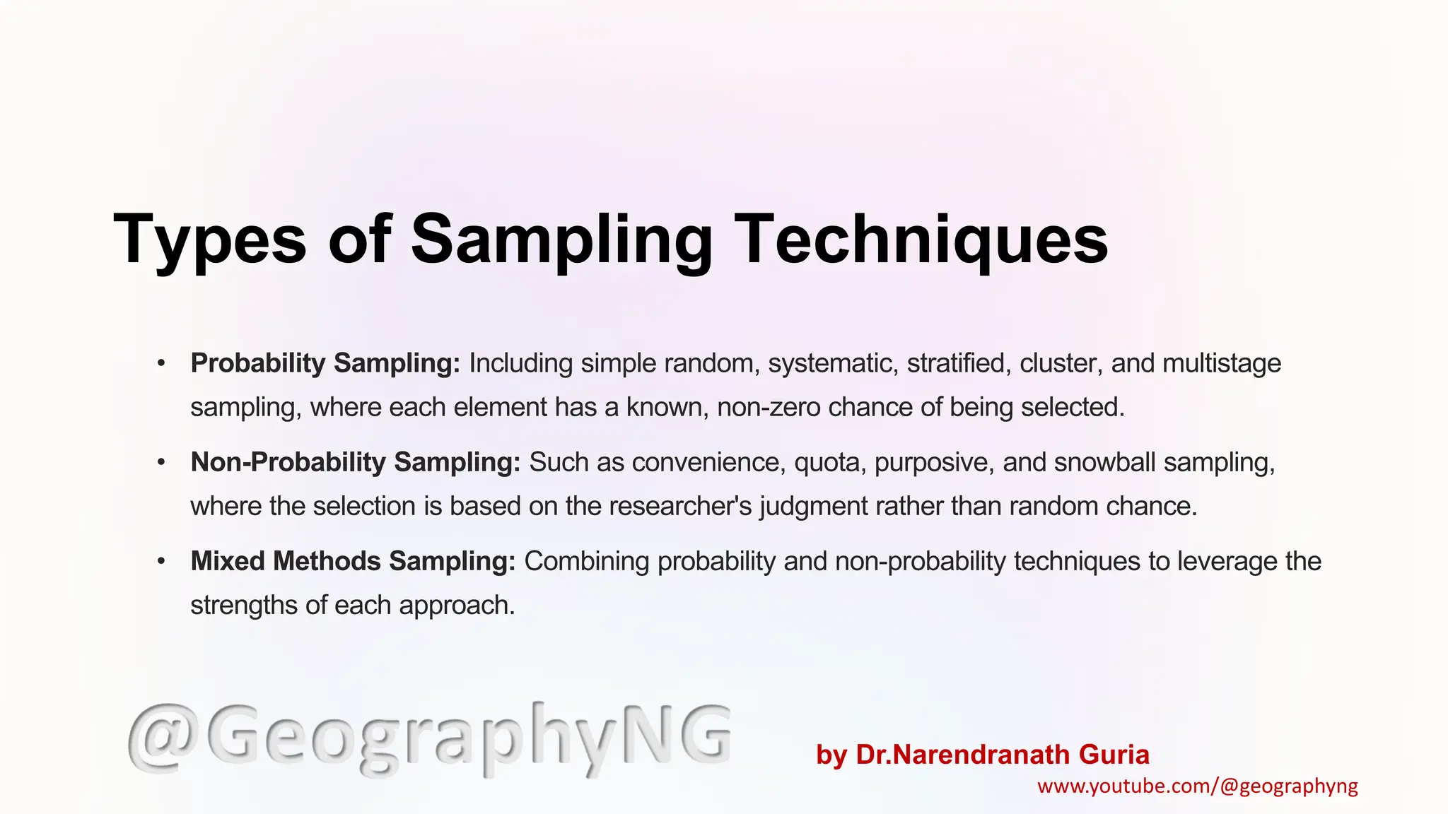 Sampling Techniques in research methodology | PPTX