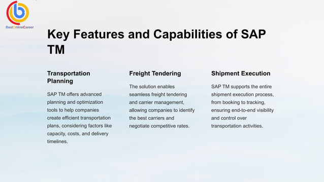 SAP-Transportation-Management -TM Module | PPTX | Logistics and ...