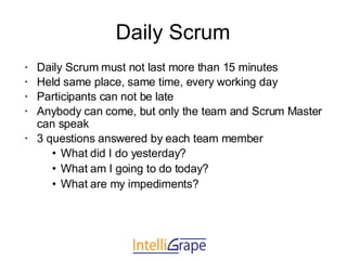 Introduction To Scrum | PPT