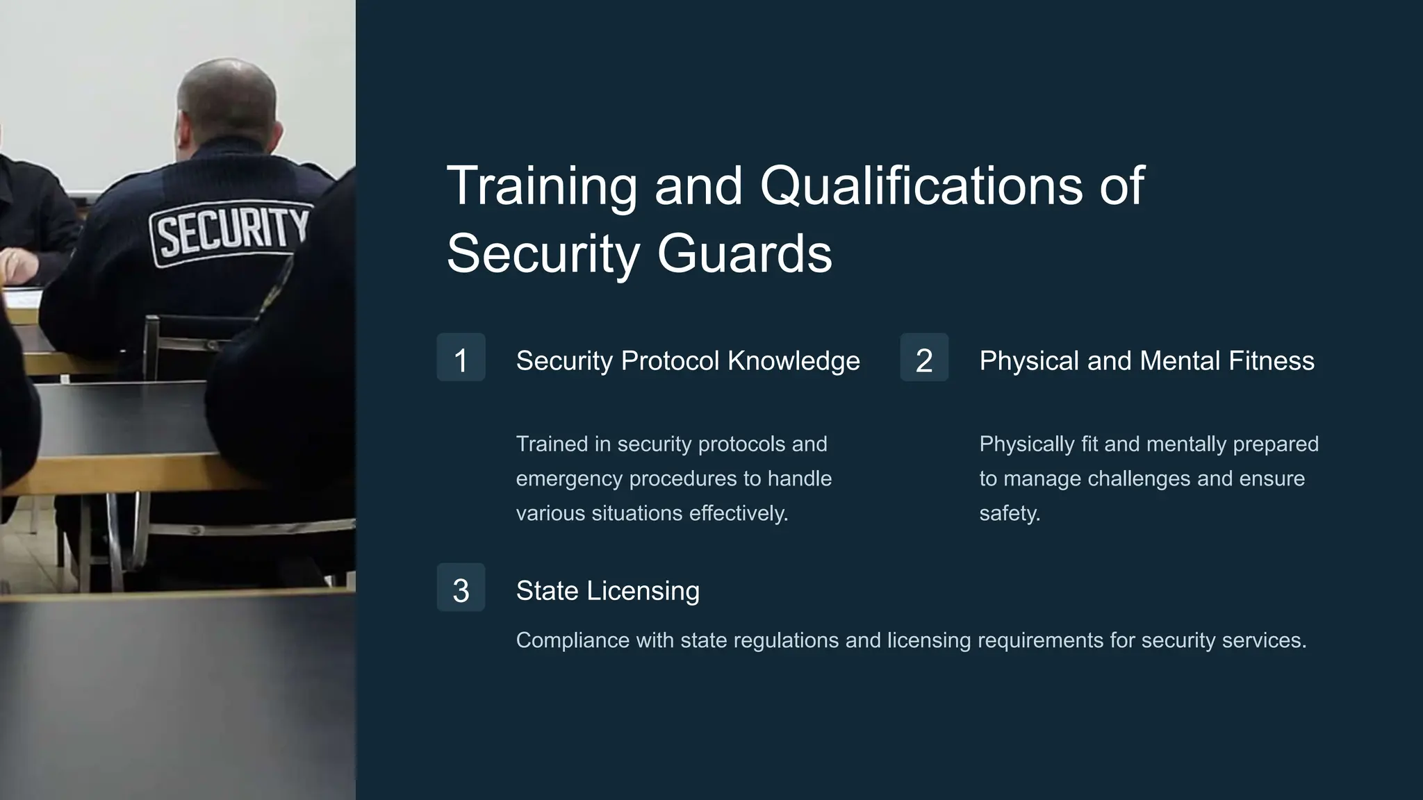 Sentinels of Safety: The Role of Security Guard Services | PPT