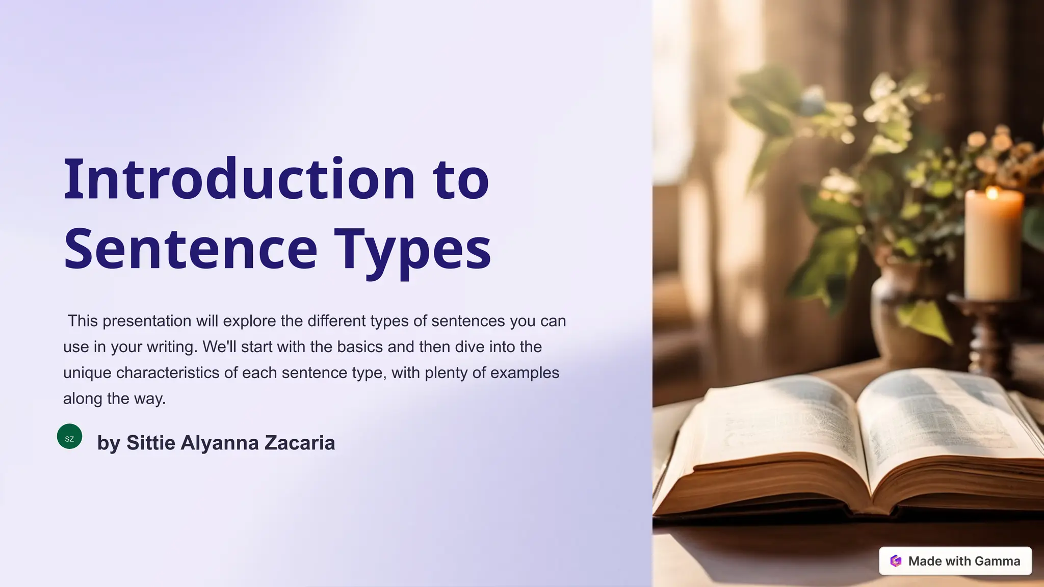 Introduction to Sentence Types with examples.pptx