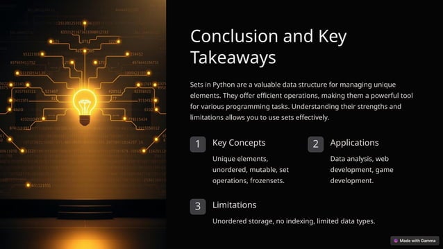 Introduction To Sets In Python Computerpptx Programming Languages Computing