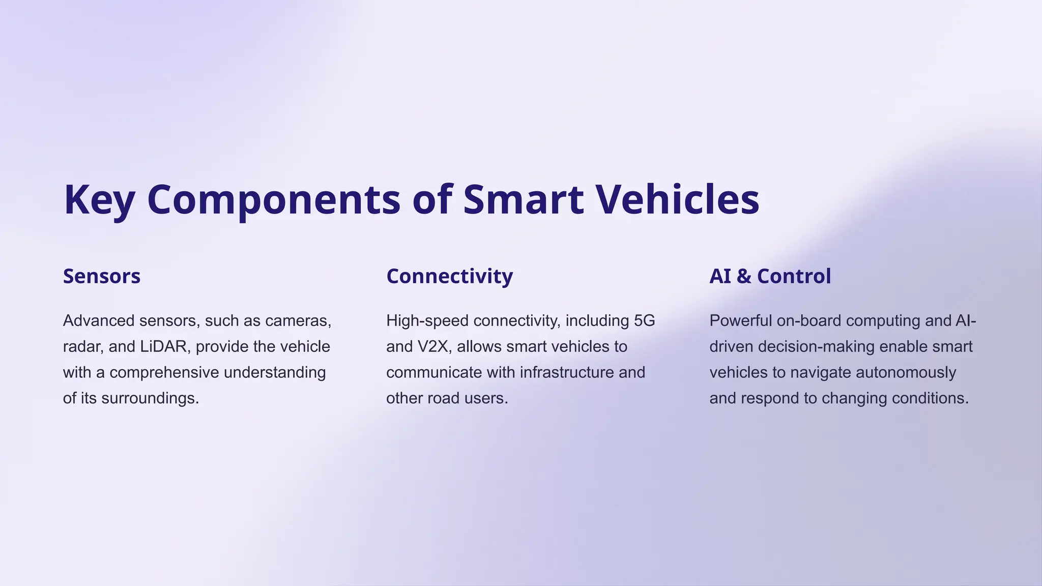 Introduction to Smart Vehicles and its Working | PPTX