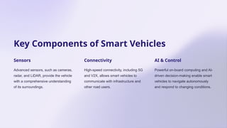 Introduction to Smart Vehicles and its Working | PPTX