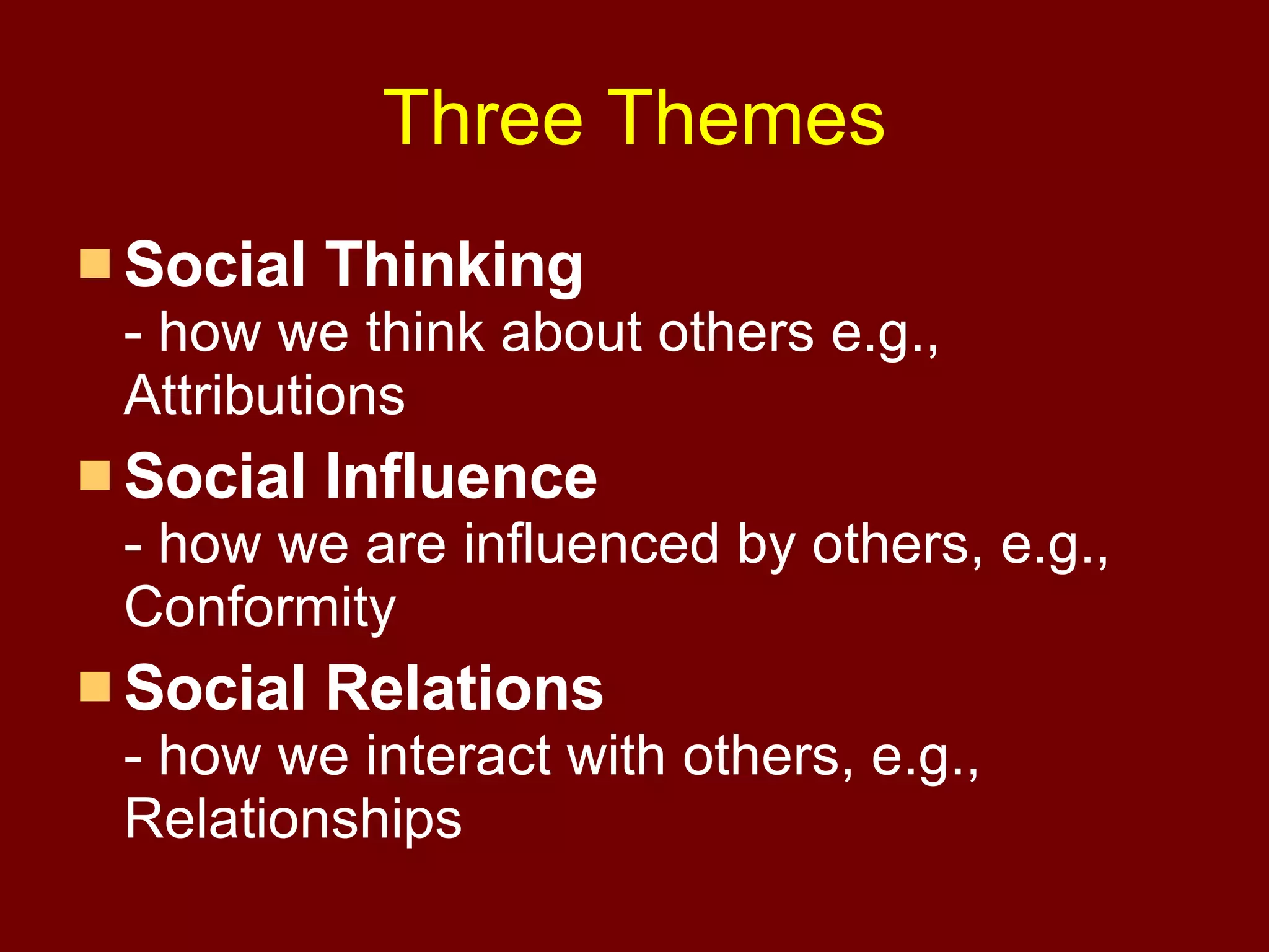 Introduction to Social Psychology | ODP