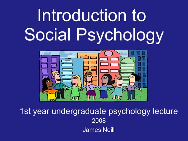 Introduction to Social Psychology | ODP
