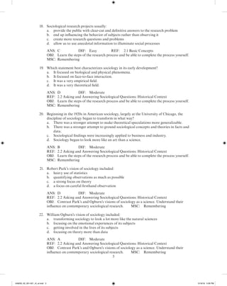 Introduction to Sociology 11th Edition Giddens Test Bank | PDF