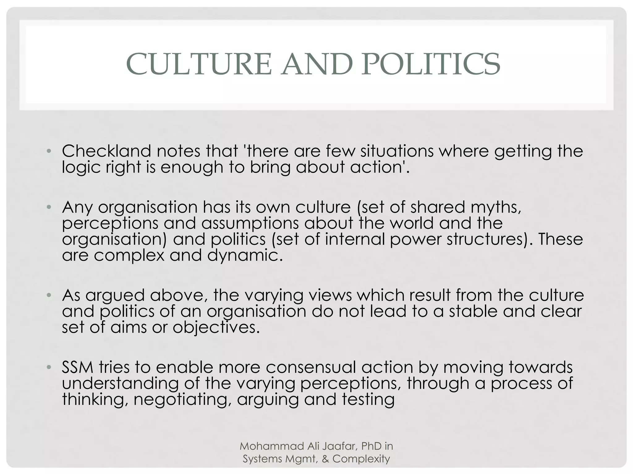 Introduction To Soft Systems Methodology By Mohammad Ali Jaafar Pdf Business And Finance