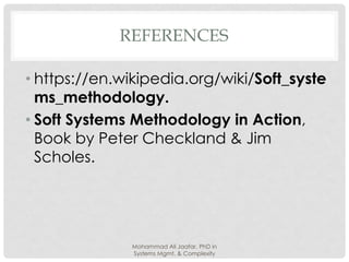 Introduction to Soft Systems Methodology by Mohammad Ali Jaafar | PDF ...