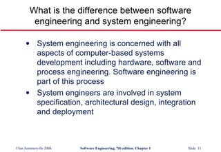 Introduction to Software Engineering SE1 | PPT