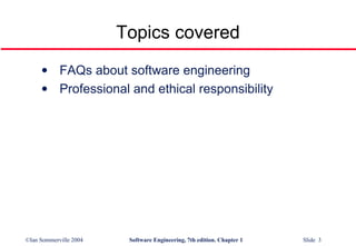 Introduction to Software Engineering SE1 | PPT