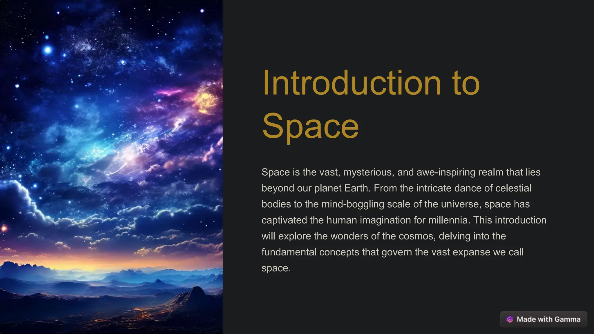 Introduction to Space (Our Solar System) | PPTX