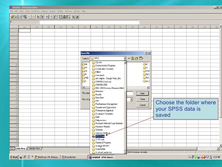 Introduction To Spss Opening Data File And Descriptive Analysis 8761