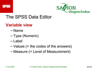 Introduction To SPSS | PPT
