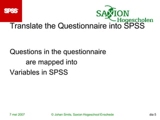 Introduction To SPSS | PPT