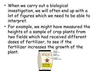 Introduction to Statistics for future Biologists | PPTX