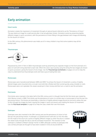 Introduction to-stop-motion-animation-resource-intofilm | PDF