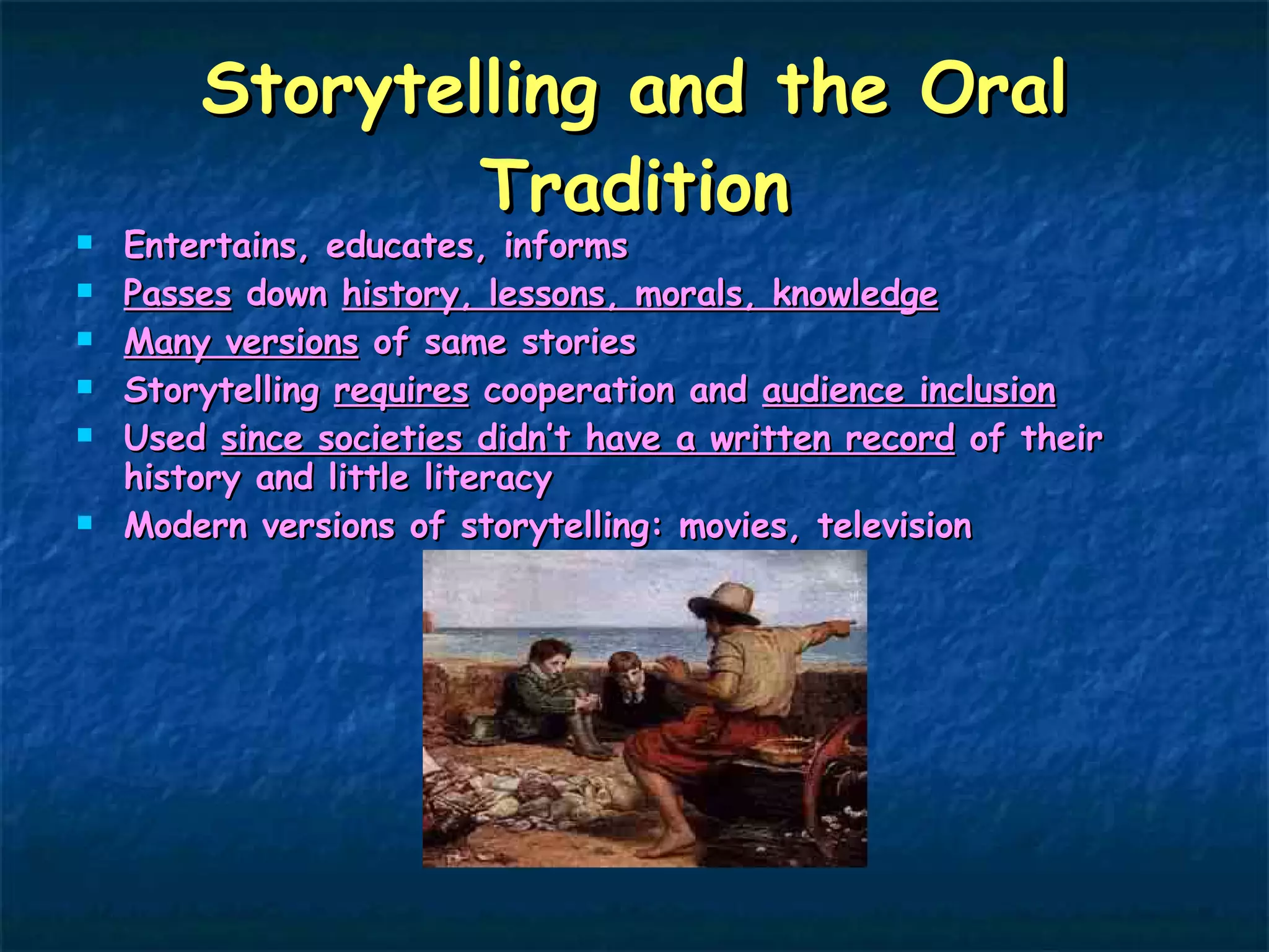 Introduction To Storytelling | PPT