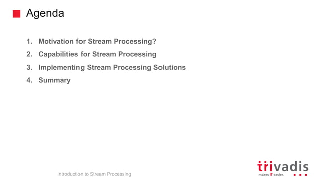 Introduction to Stream Processing | PPT