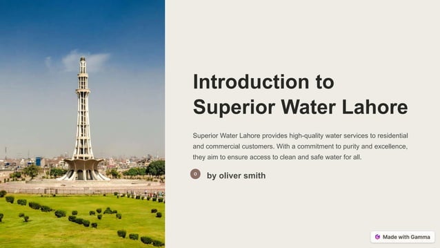 Introduction-to-Superior-Water-Lahore (1).pptx