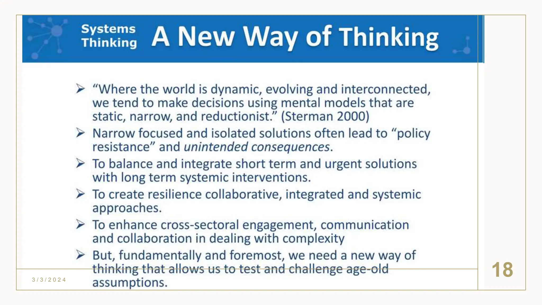 Introduction-to-System-Thinking Lecture | PPTX