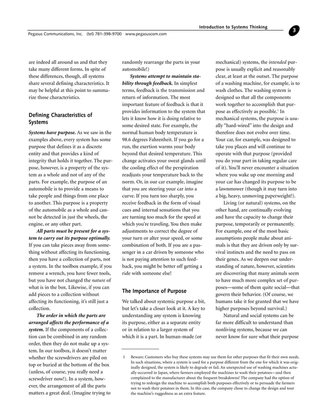 Introduction to Systems Thinking by Daniel H. Kim | PDF | Business ...