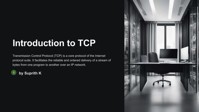 Introduction To Tcp Transmission Control Protocol Pptx