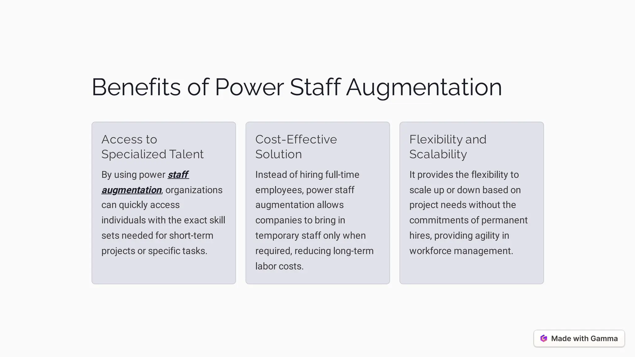 Scaling Your Team Effectively: The Power of Staff Augmentation | PDF