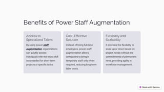 Scaling Your Team Effectively: The Power of Staff Augmentation | PDF