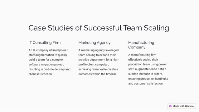 Scaling Your Team Effectively: The Power of Staff Augmentation | PPT