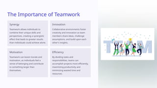 Introduction-to-Teamwork- How to built the Team | PPTX