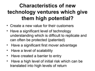 Introduction to technology entrepreneurship | PPT