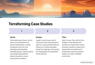 Introduction-to-Terraforming and space exploration | PDF