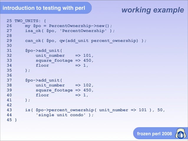 Introduction To Testing With Perl Ppt