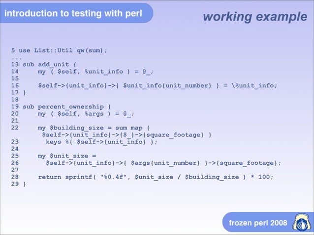 Introduction To Testing With Perl Ppt