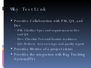 Introduction To Testlink | PPS