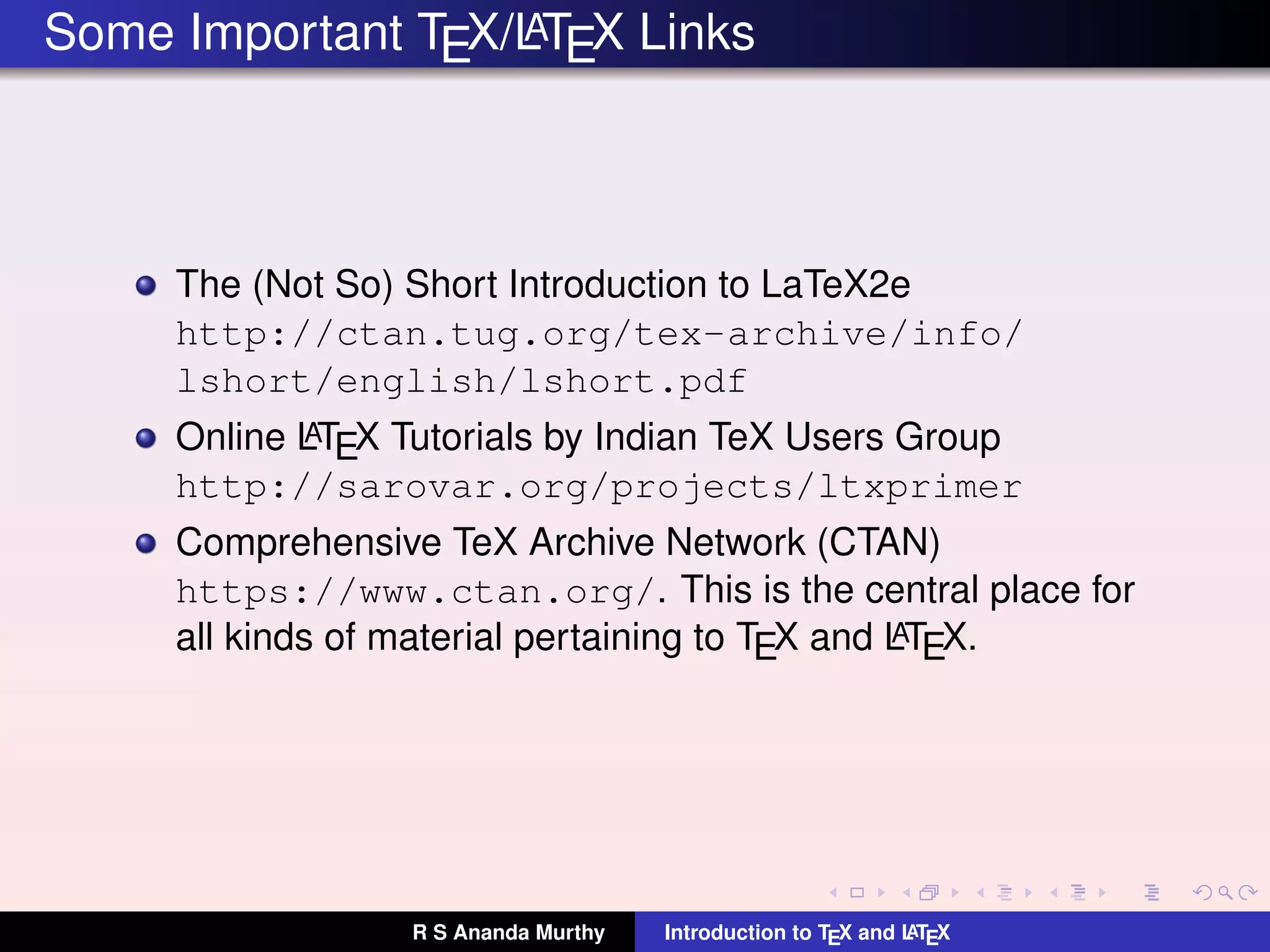 Introduction to-Tex-and-LaTeX | PPT