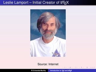 Introduction to-Tex-and-LaTeX | PPT