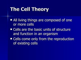 Introduction To The Cell | PPT