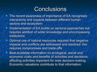 Introduction to the ecosystem approach as a framework for management of ...