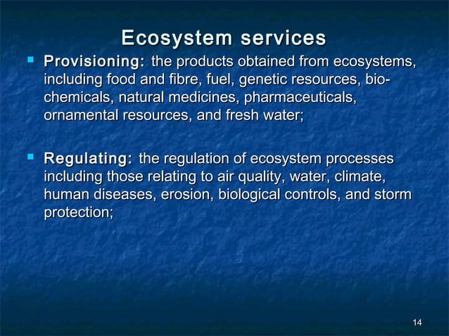 Introduction To The Ecosystem Approach As A Framework For Management Of