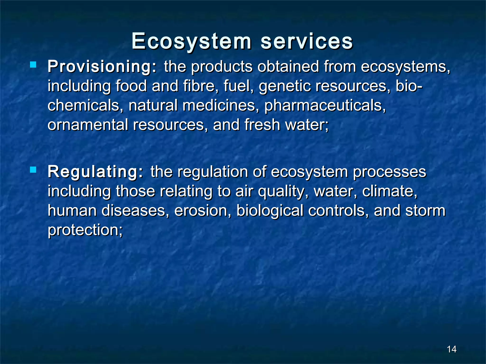 Introduction to the ecosystem approach as a framework for management of ...
