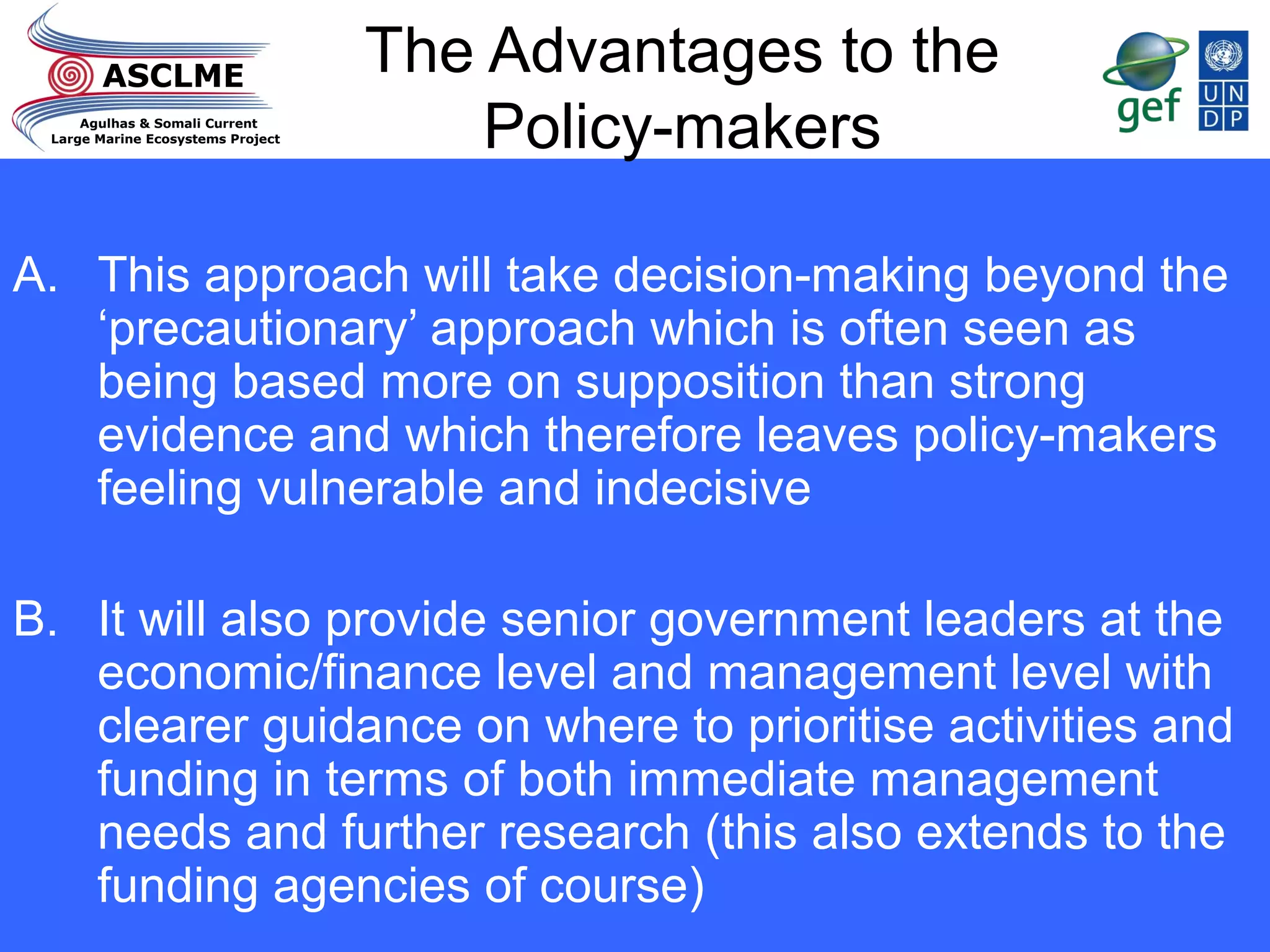 Introduction to the ecosystem approach as a framework for management of ...