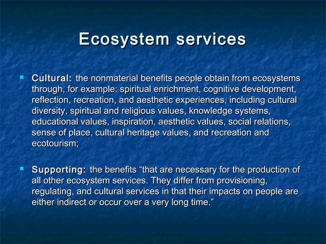 Introduction to the ecosystem approach as a framework for management of ...